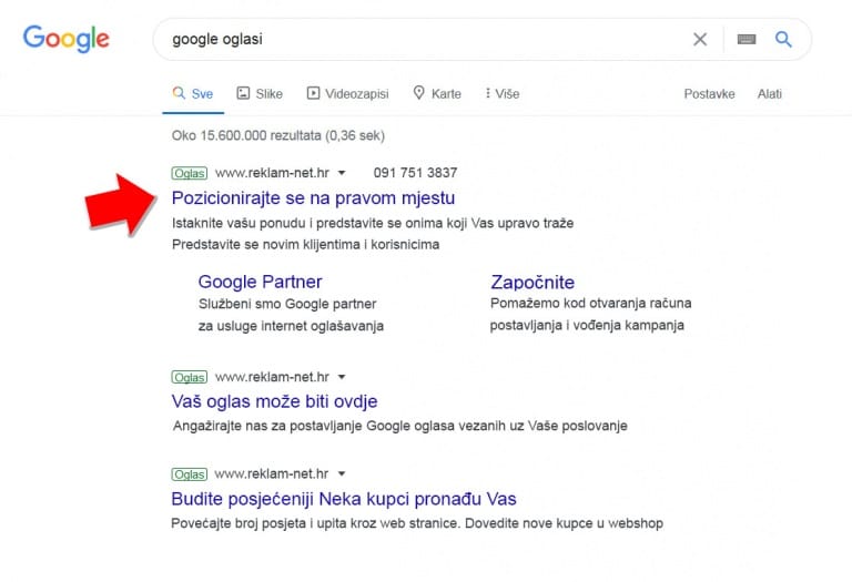 Google oglasi | Reklam-net